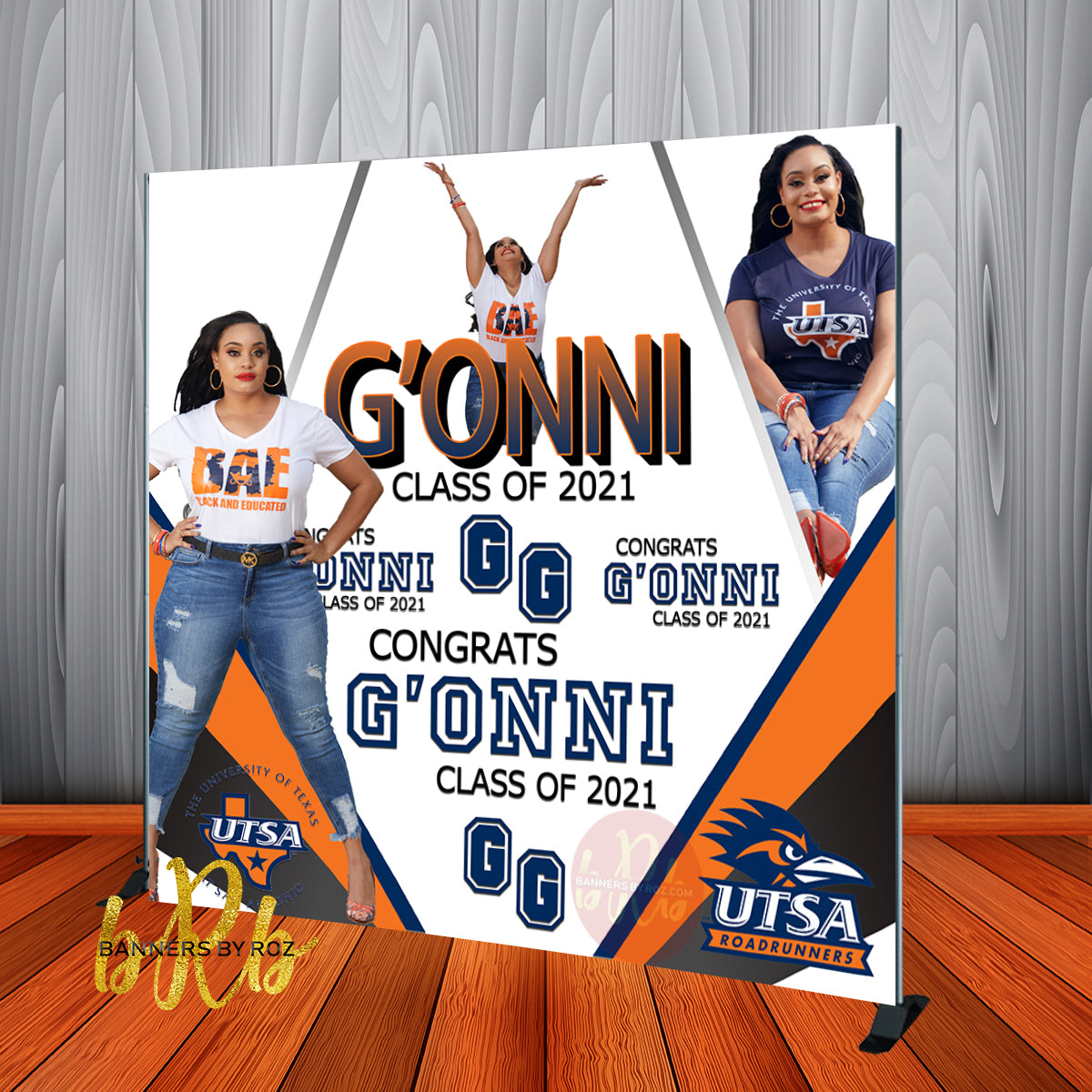 Graduation Photo Collage Backdrop Personalized - Step & Repeat - Up to ...