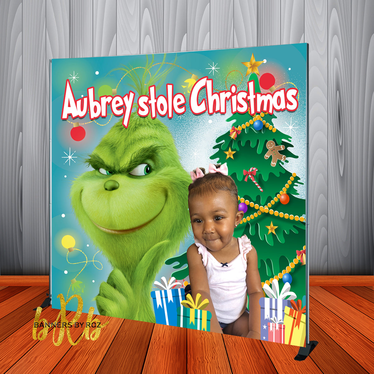 The Grinch that Stole Christmas - Photo Backdrop Personalized - Design ...