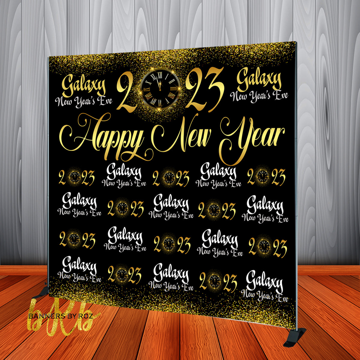 New Year's Eve Party 2024 Backdrop Personalized Step & Repeat - Design ...