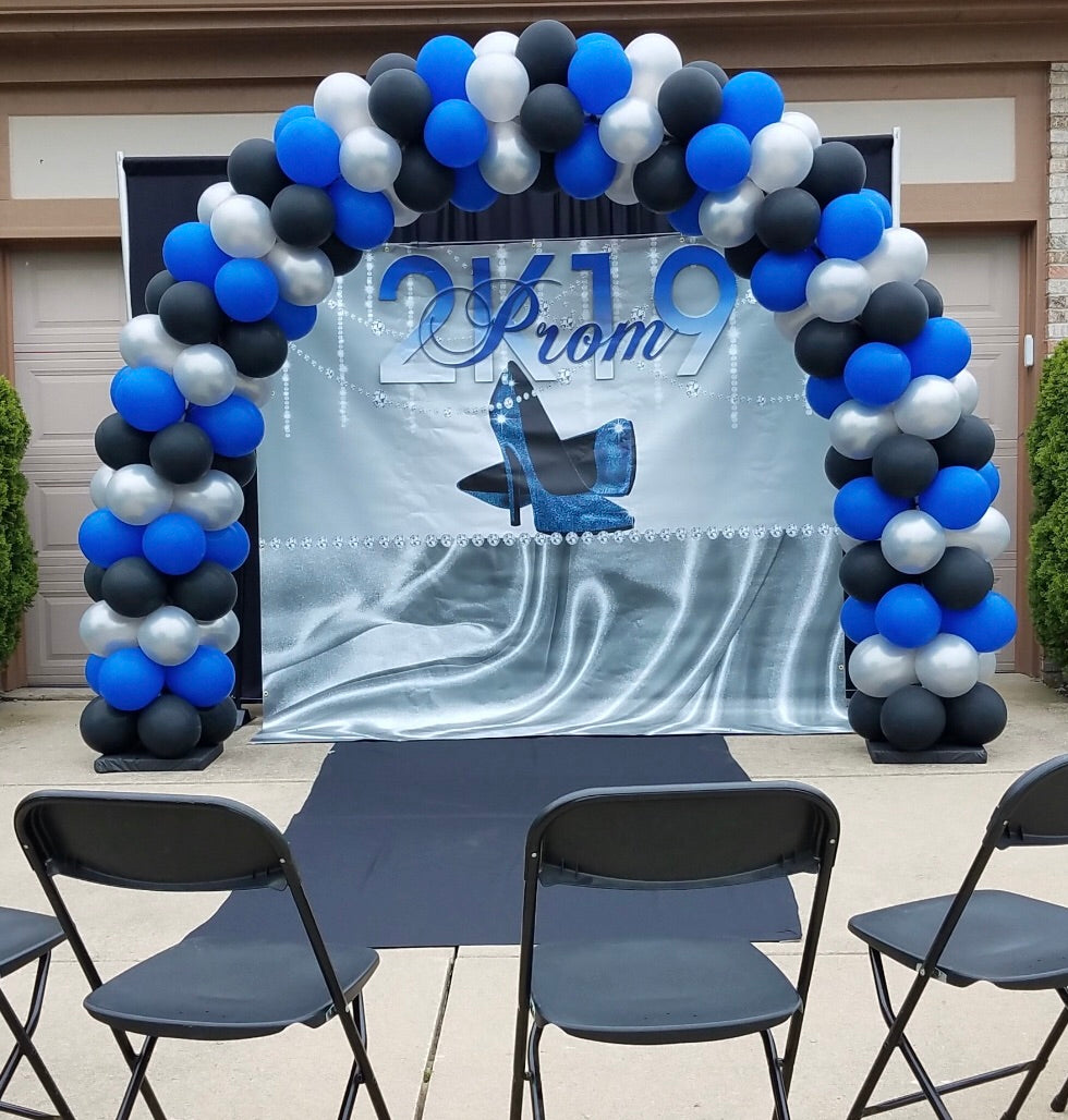 Silver Prom Bling backdrop - Step & Repeat - Designed, Printed & Shipp ...